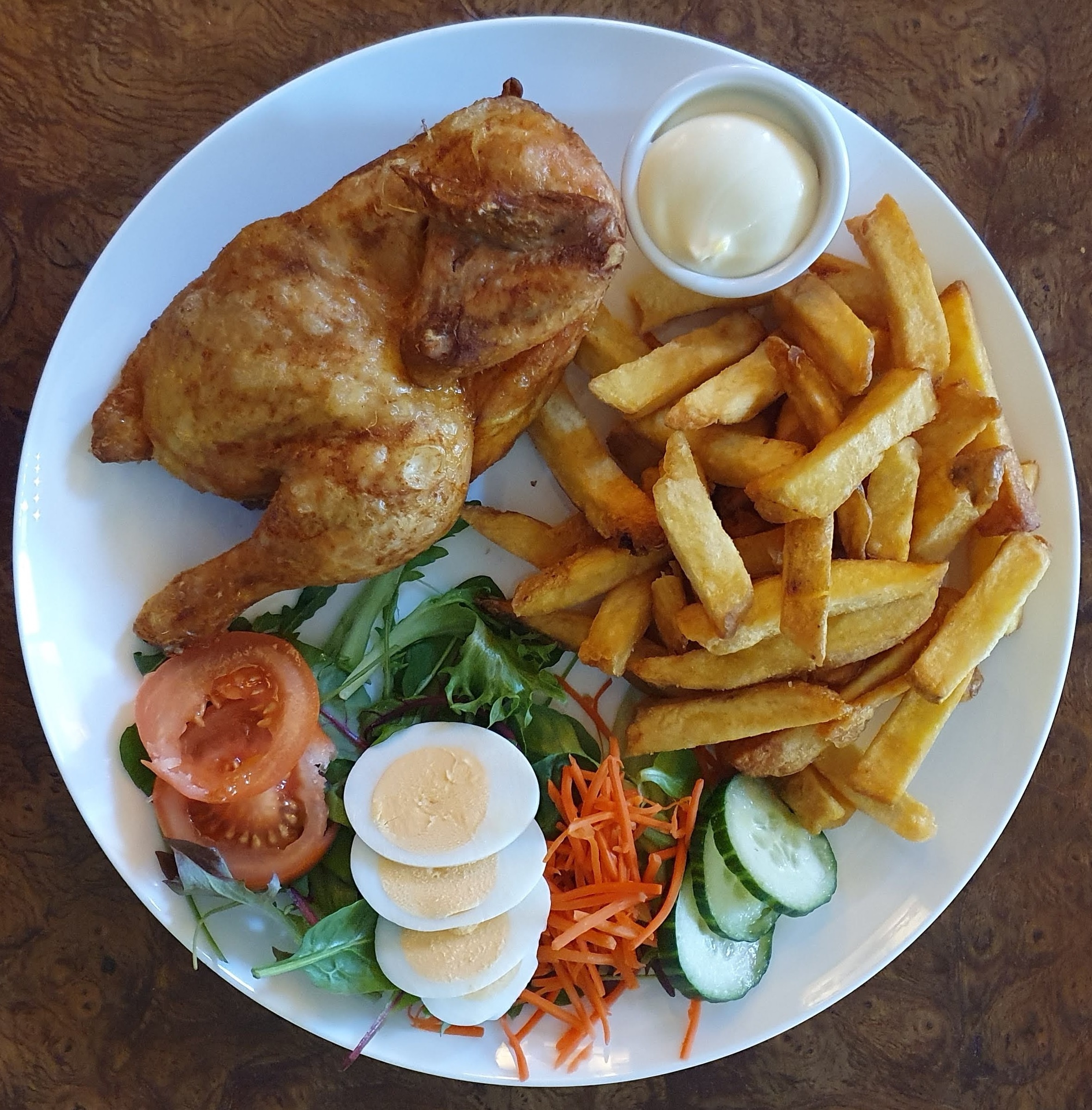 Halve haan menu - Lambieck Frituur